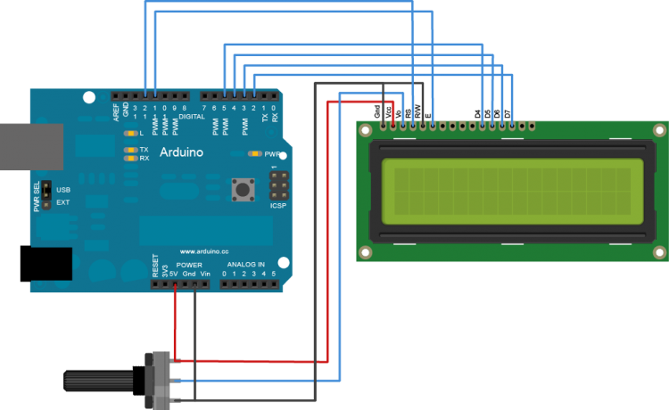 Arduino + LCD(16×2) | coeleveld.com