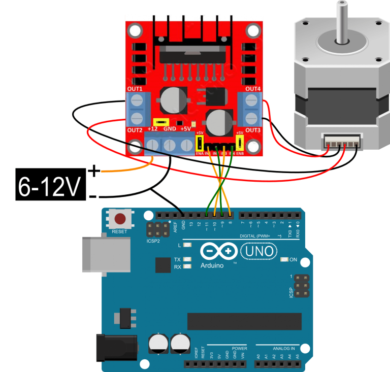 Arduino + Stepper (L298N) | coeleveld.com