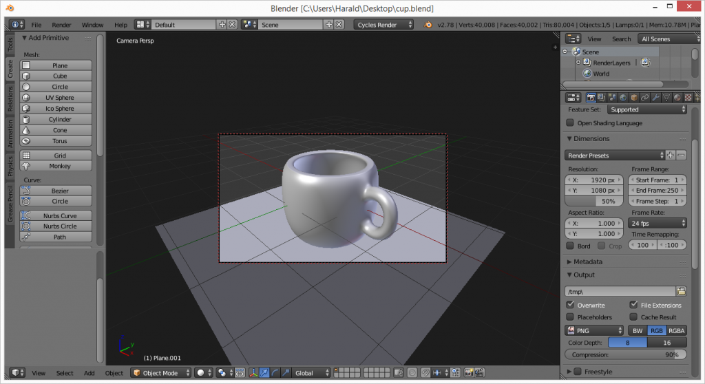 Blender – Coffee cup tutorial | coeleveld.com