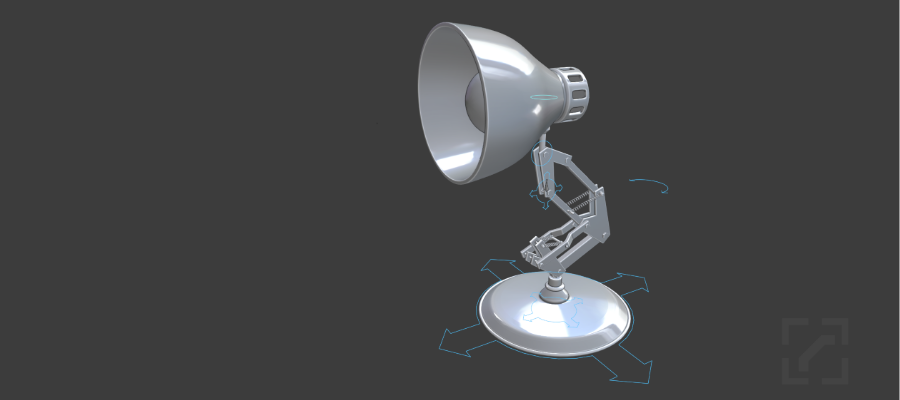Rigged Luxo JR pixar style lamp | coeleveld.com